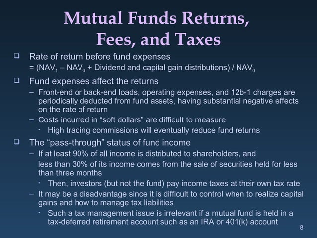 Ch04 mutual funds | PPT