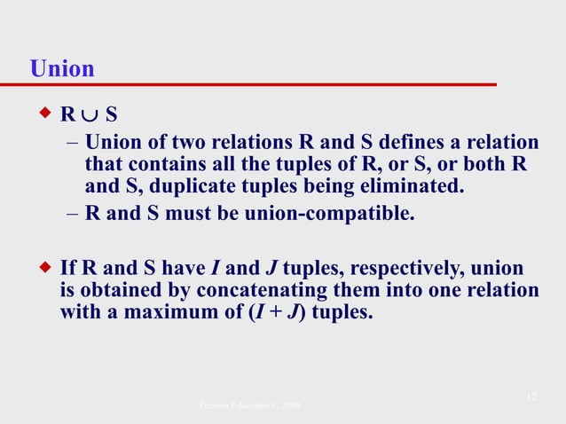 Relational Algebra-Database Systems | PPT