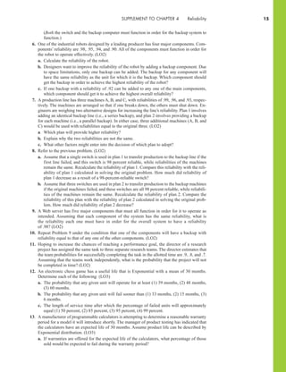 Supplement to Chapter 04: Reliability | PDF