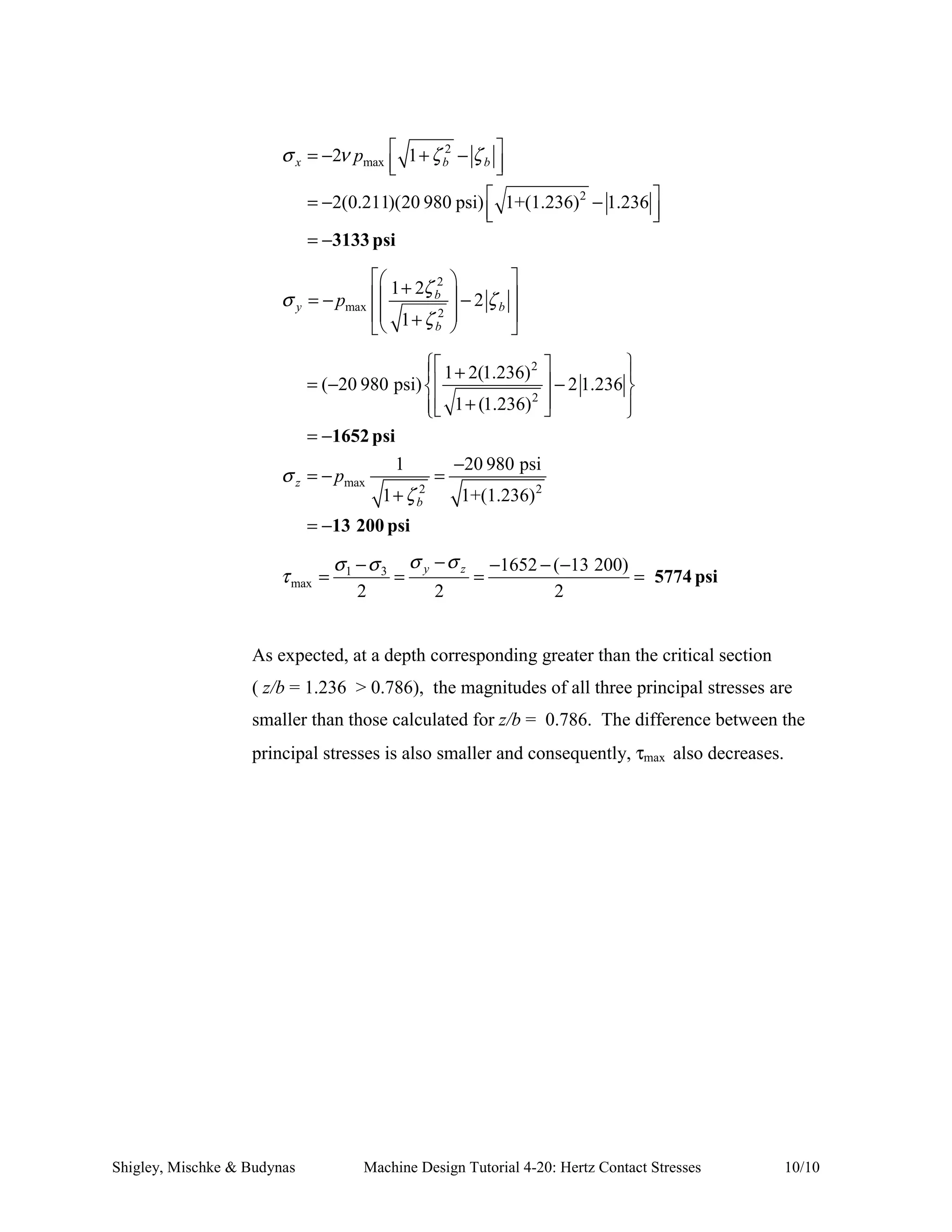 Ch04 section20 hertz_contact_stresses | PDF