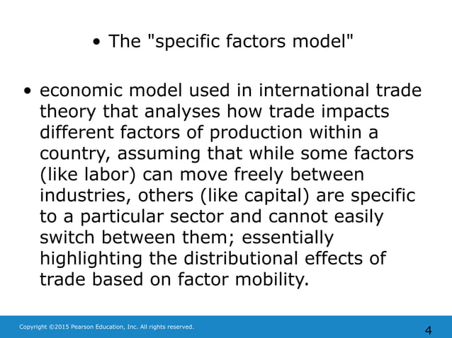 chapter 04 The Specific Factors Model.ppt