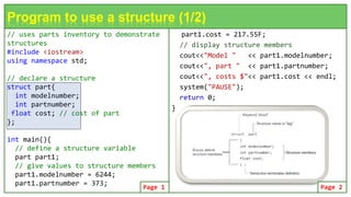 Object Oriented Programming using C++: Ch04 Structures.pptx
