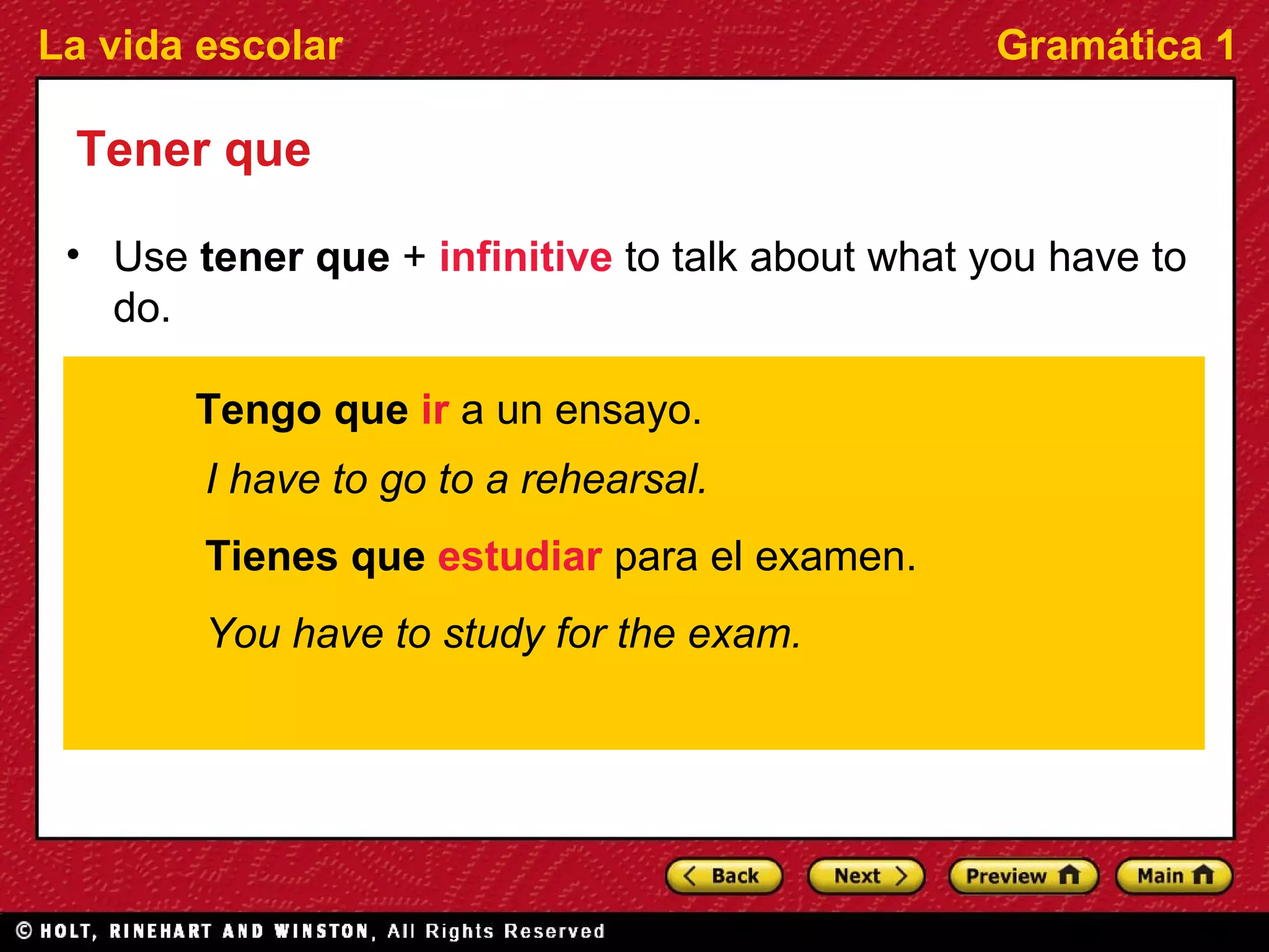 Ch04 Tener Idioms | PPT