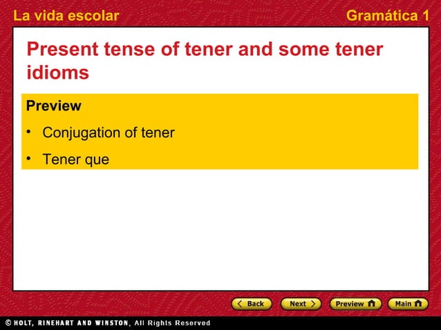 Ch04 Tener Idioms | PPT