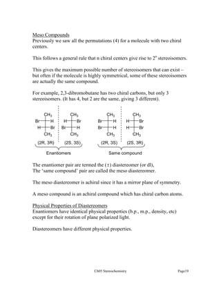 Ch05. streochemistry | PDF