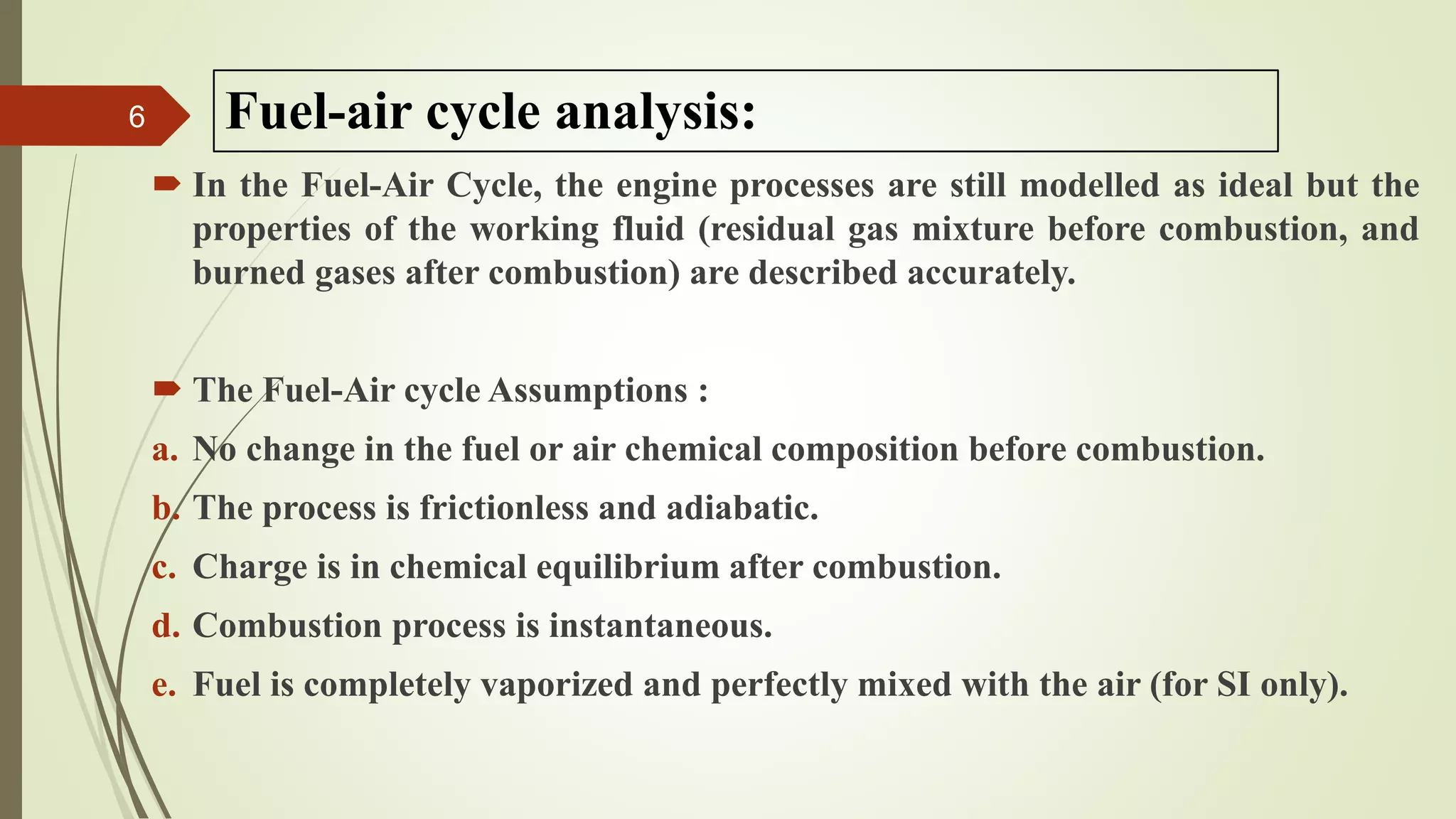 Ideal Models of Engine Cycles | PPTX