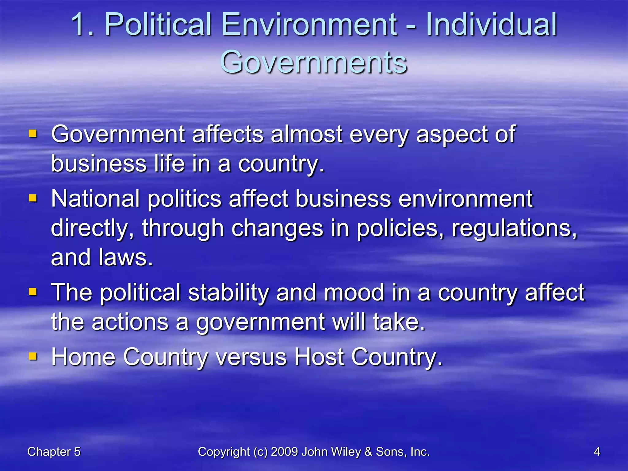 ch05. Political Legal Environments | PPT