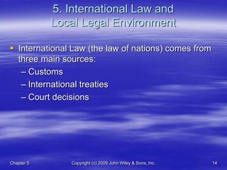 ch05. Political Legal Environments | PPT