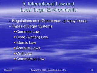 ch05. Political Legal Environments | PPT