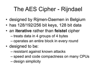 Cryptography and network security AES ALG | PPT