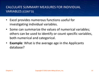 CHAPTER 5- DATA EXPLORATION AND VALIDATION | PPT