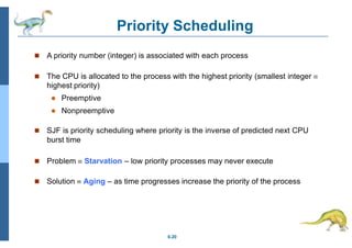 Operating systems - Processes Scheduling | PPTX