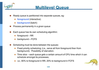 Operating systems - Processes Scheduling | PPTX