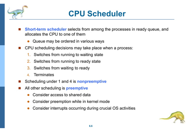 Operating systems - Processes Scheduling | PPTX