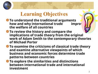 THEORY OF TRADE AND INVESTMENT AND BUSINESS | PPT