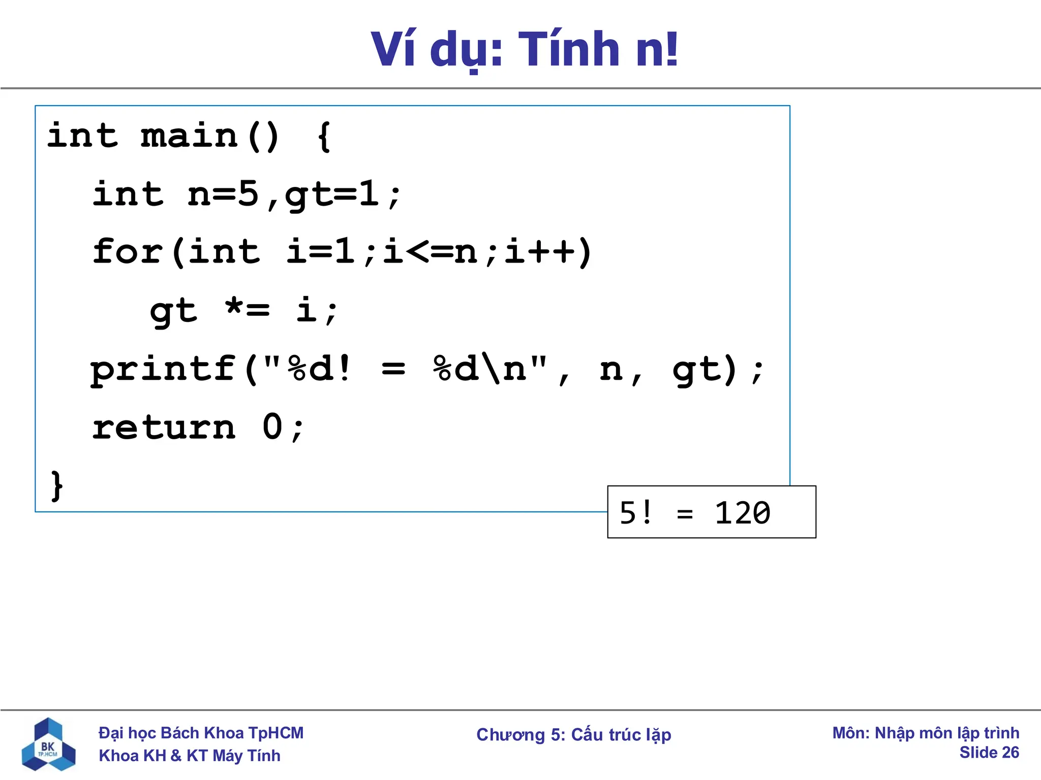 Ch05 - Cau truc lap- nhap mon lap trinh hcmut | PDF