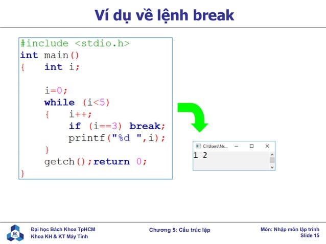 Ch05 - Cau truc lap- nhap mon lap trinh hcmut | PDF