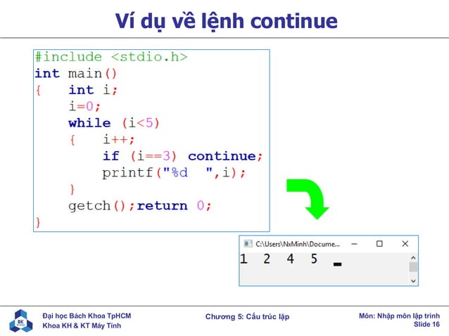 Ch05 - Cau truc lap- nhap mon lap trinh hcmut | PDF
