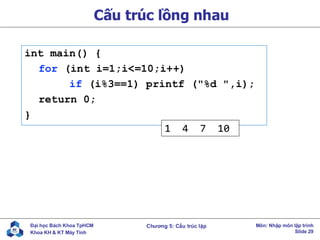 Ch05 - Cau truc lap- nhap mon lap trinh hcmut | PDF
