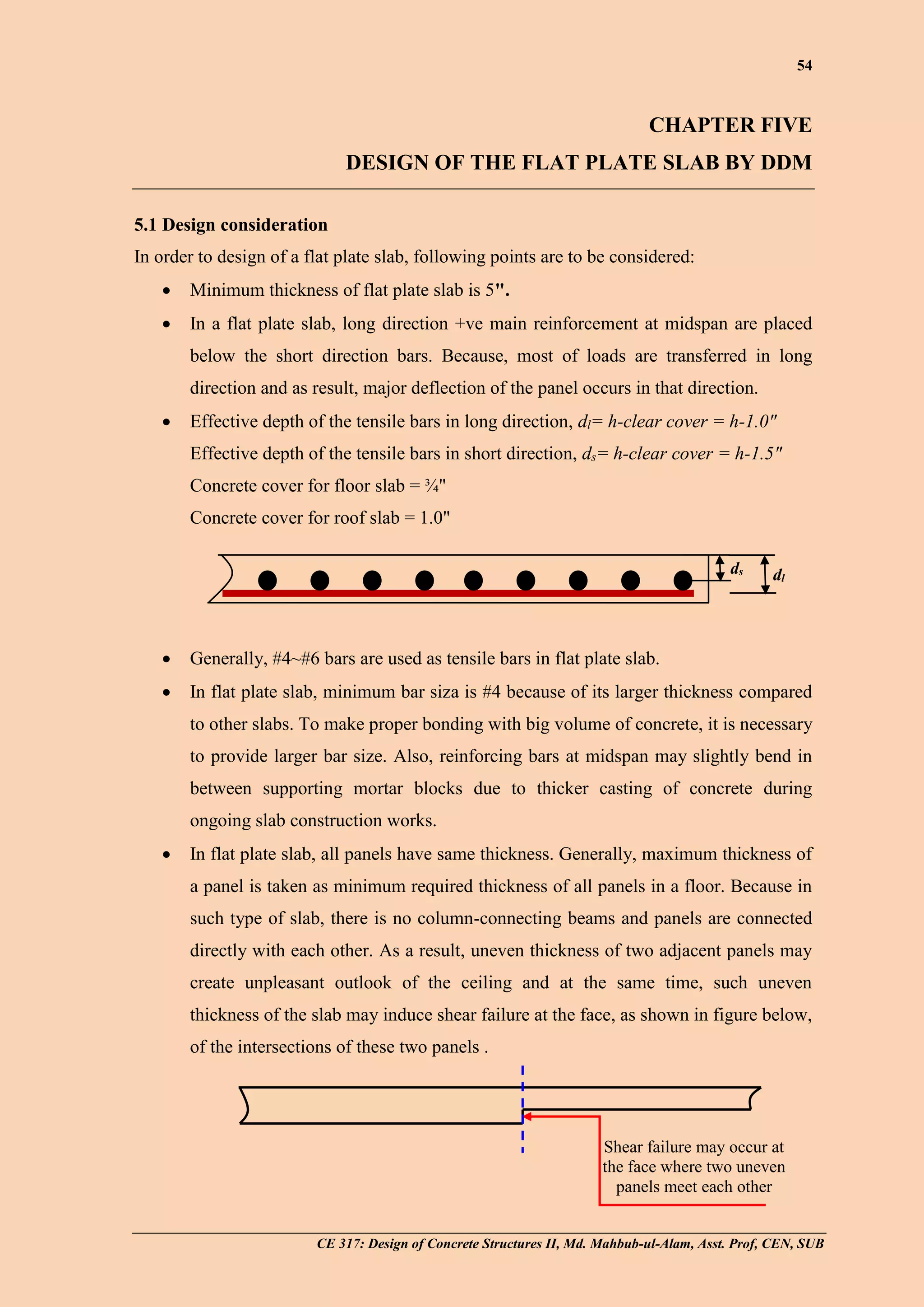 Design of flat plate slab and its Punching Shear Reinf. | PDF