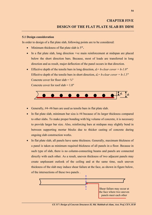 Design of flat plate slab and its Punching Shear Reinf. | PDF | Civil ...
