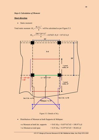 Design of flat plate slab and its Punching Shear Reinf. | PDF | Civil ...