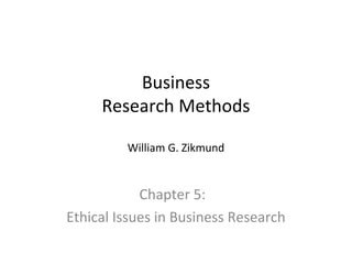 Ch05 ethical issues in business research | PPT