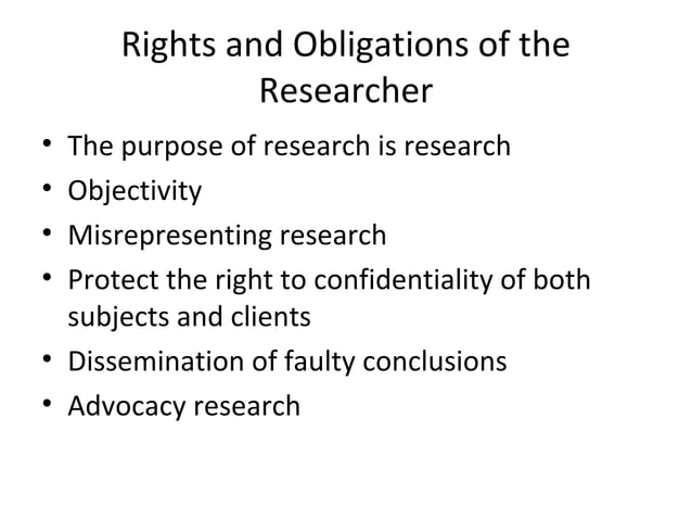 Ch05 ethical issues in business research | PPT
