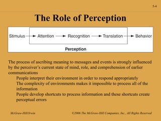 Ch 05 - Perception, Cognition and Emoition.ppt