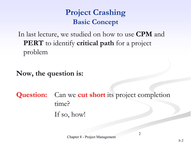 ch05_crashing.ppt | Business | Business and Finance