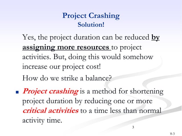 ch05_crashing.ppt | Business | Business and Finance