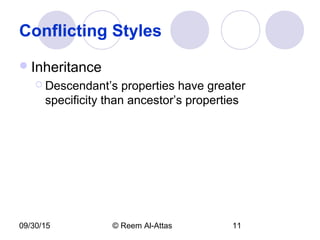 Cascading Style Sheet - CSS | PPT