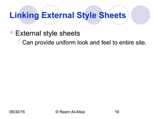 Cascading Style Sheet - CSS | PPT
