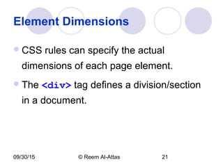 Cascading Style Sheet - CSS | PPT