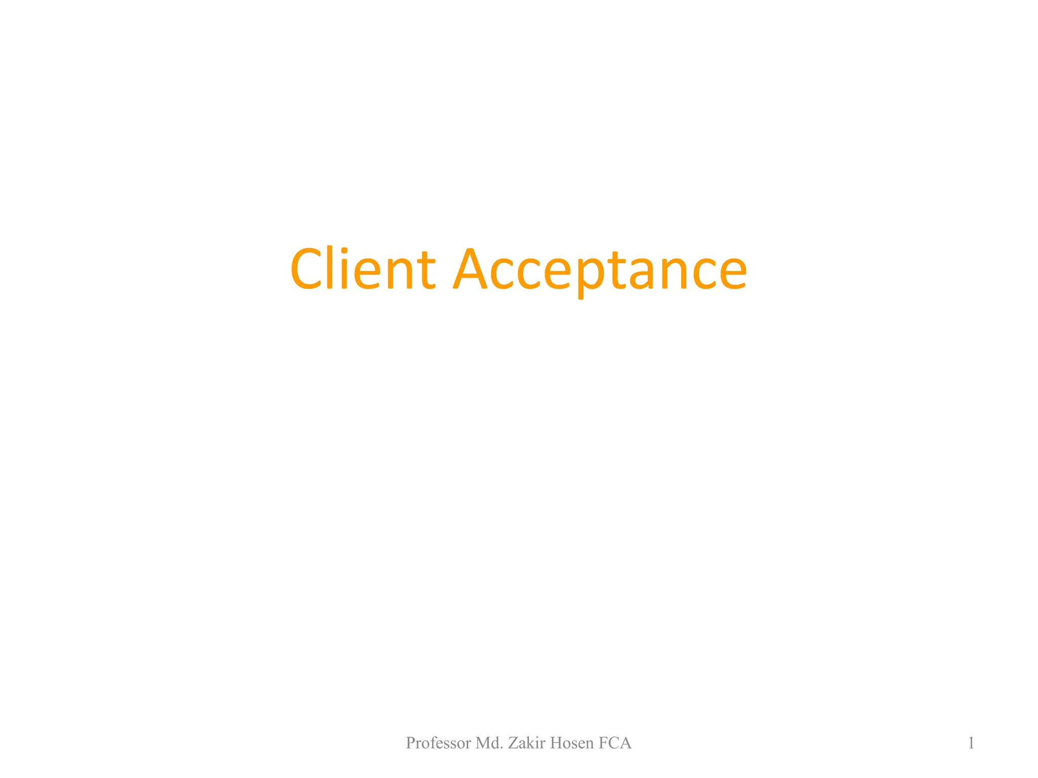 Ch05 Client acceptance with accounting $ finance | PPT