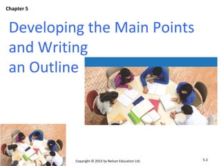 Developing Main Points & Outlining | PPT