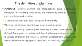 CH 05; FOUNDATIONS OF PLANNING IN MANAGEMENT.pptx