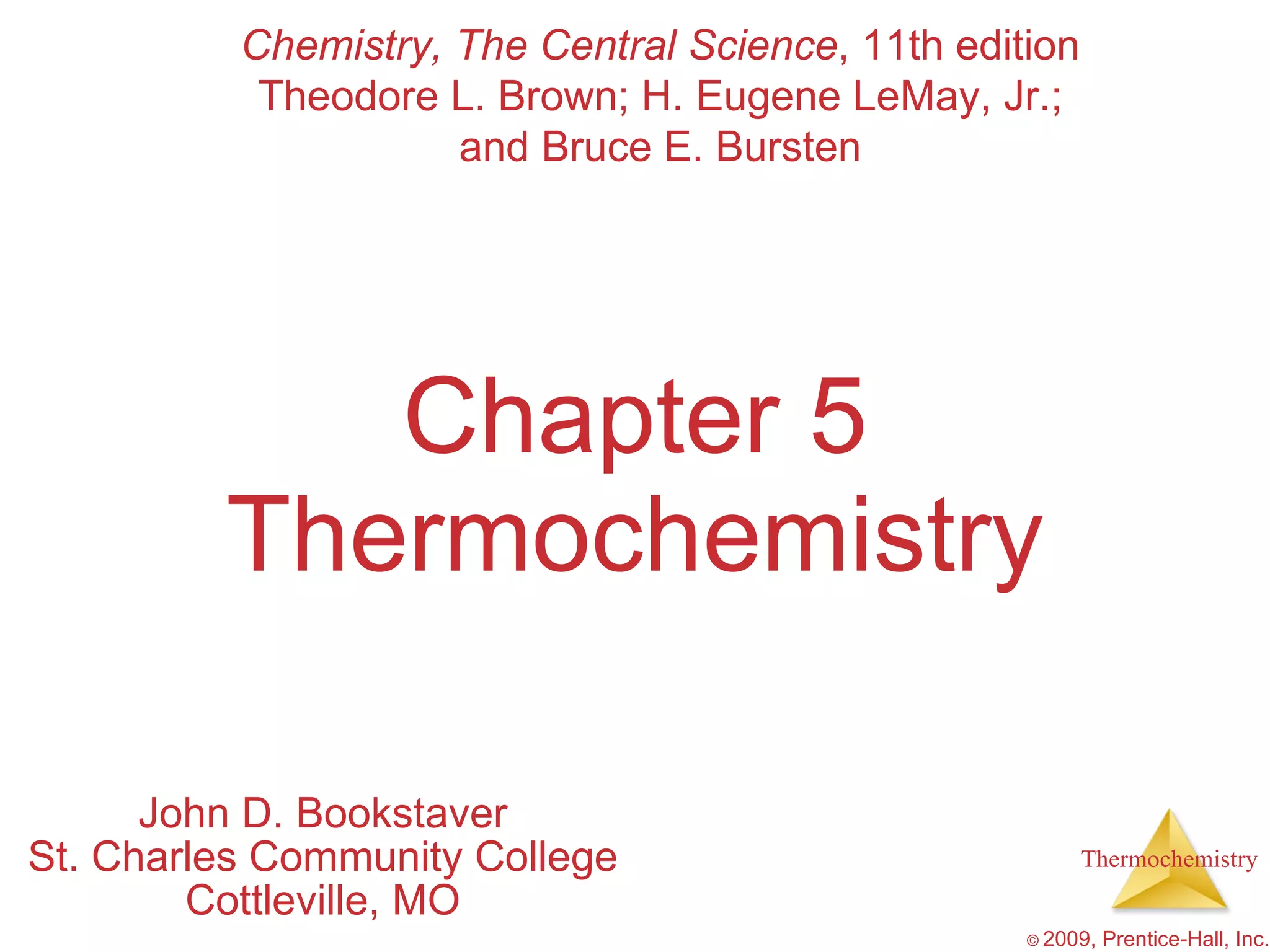AP Chemistry Chapter 5 Outline | PPT | Chemistry | Science