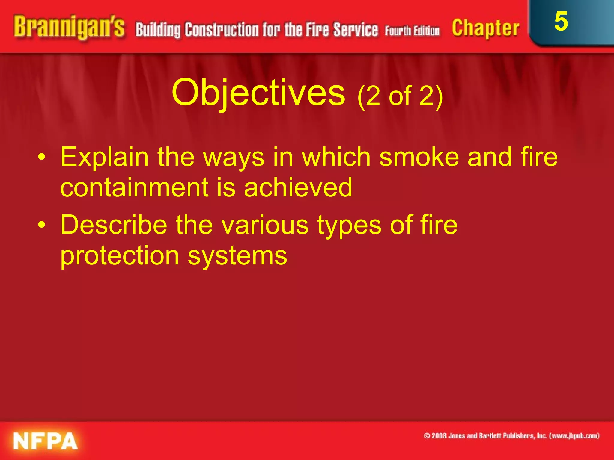 Ch 05 Features of Fire Protection | PPT