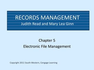 Ch05 records management | PPT | Databases | Computer Software and ...