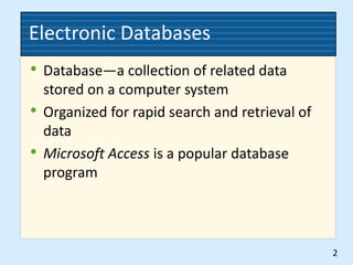 Ch05 records management | PPT | Databases | Computer Software and ...