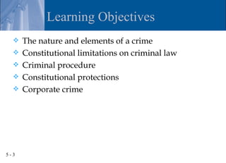 Chapter 5 – Crimes | PPT
