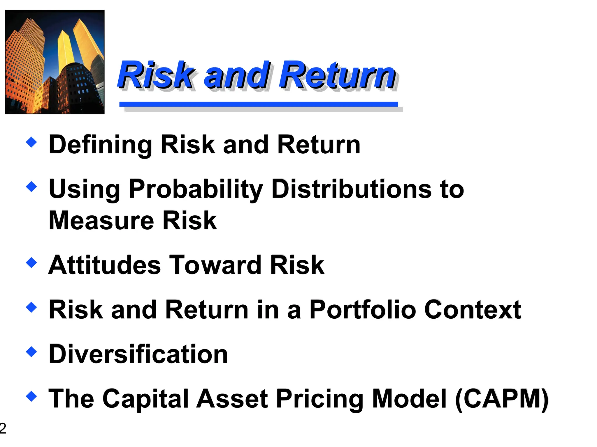 Chapter 5 Risk and Return from Fundamental of financial Management | PPT
