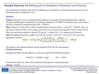 AP Chemistry Chapter 5 Sample Exercise | PPT