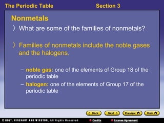 Families of Elements | PPT