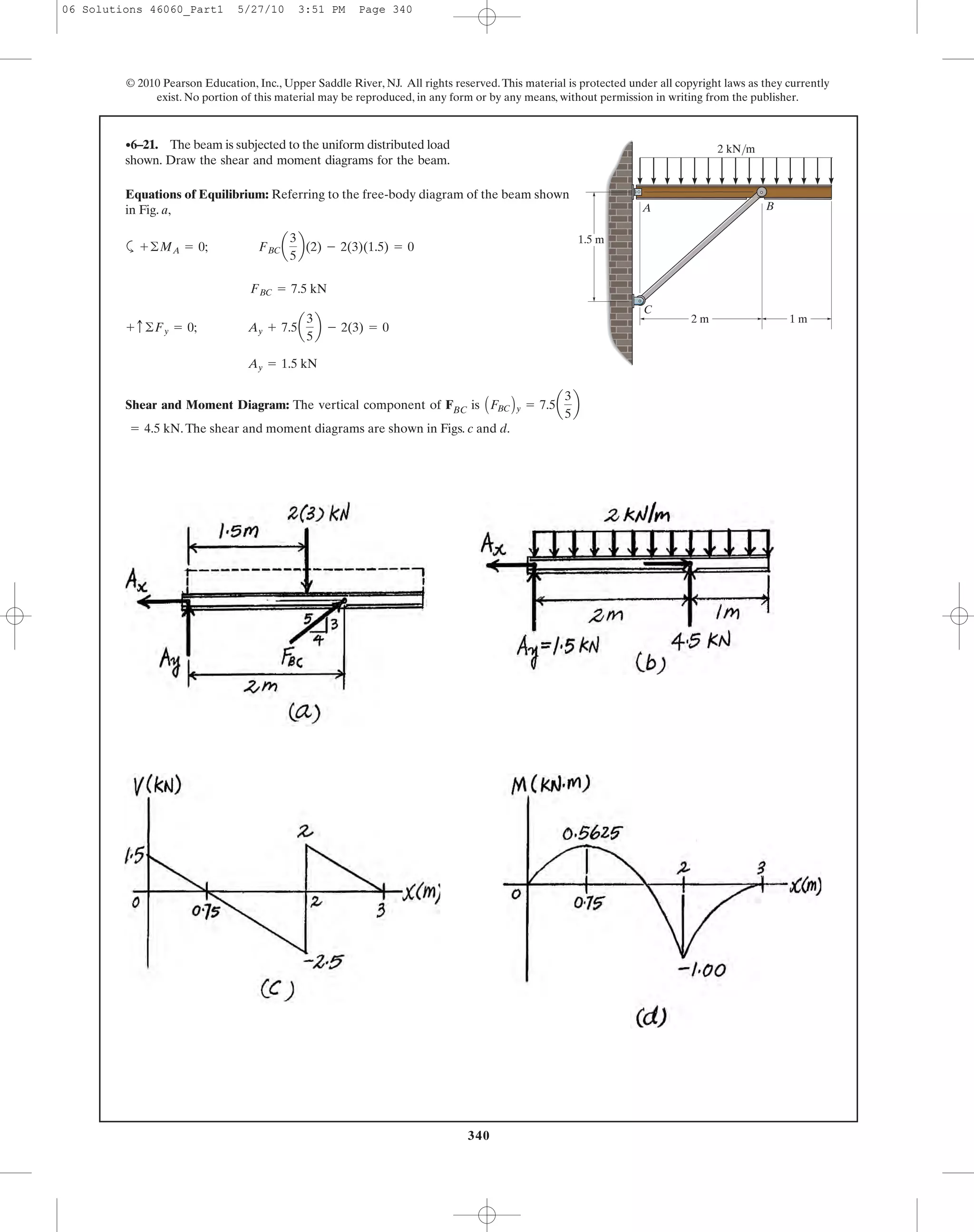 Ch06 07 pure bending & transverse shear | PDF