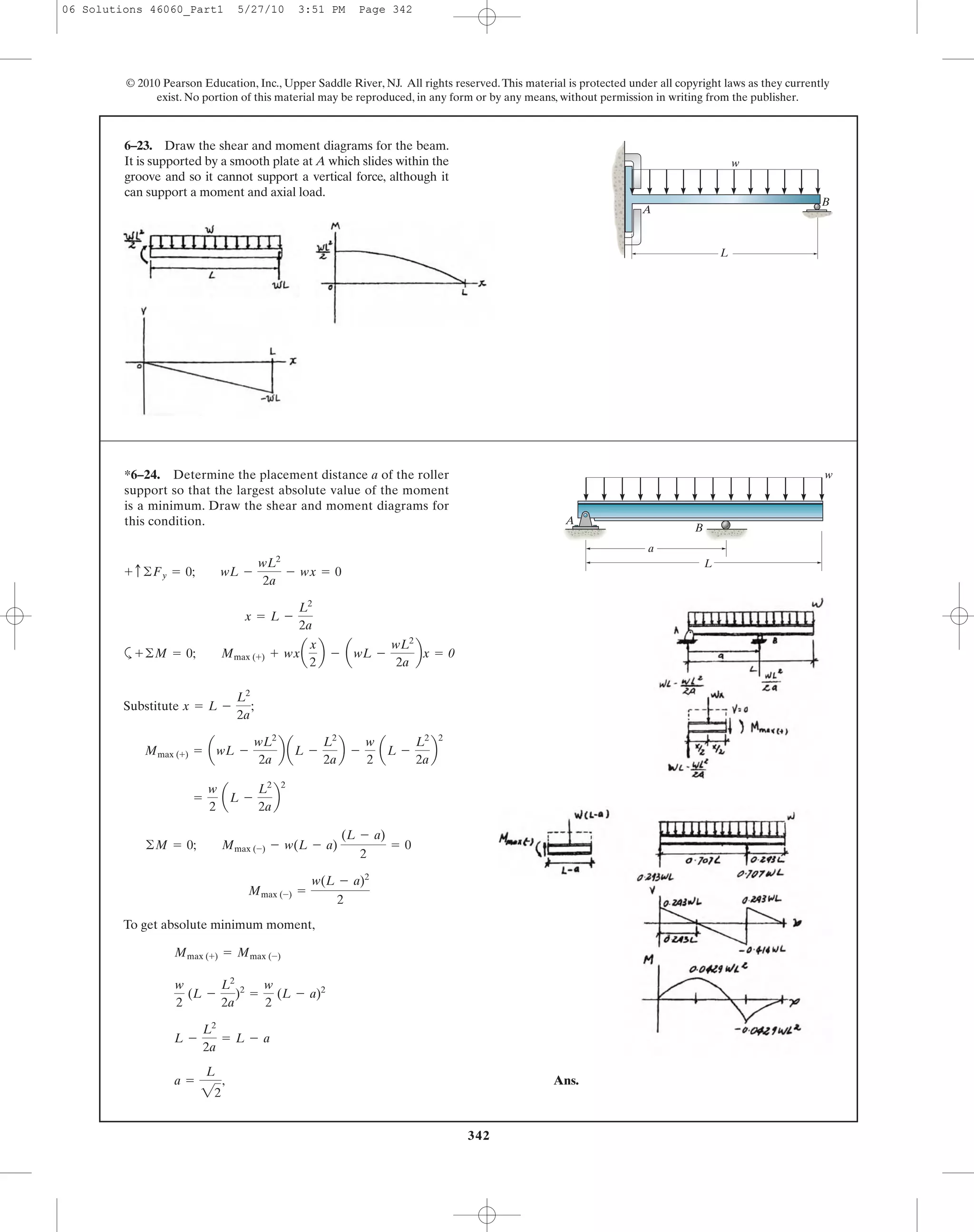 Ch06 07 pure bending & transverse shear | PDF