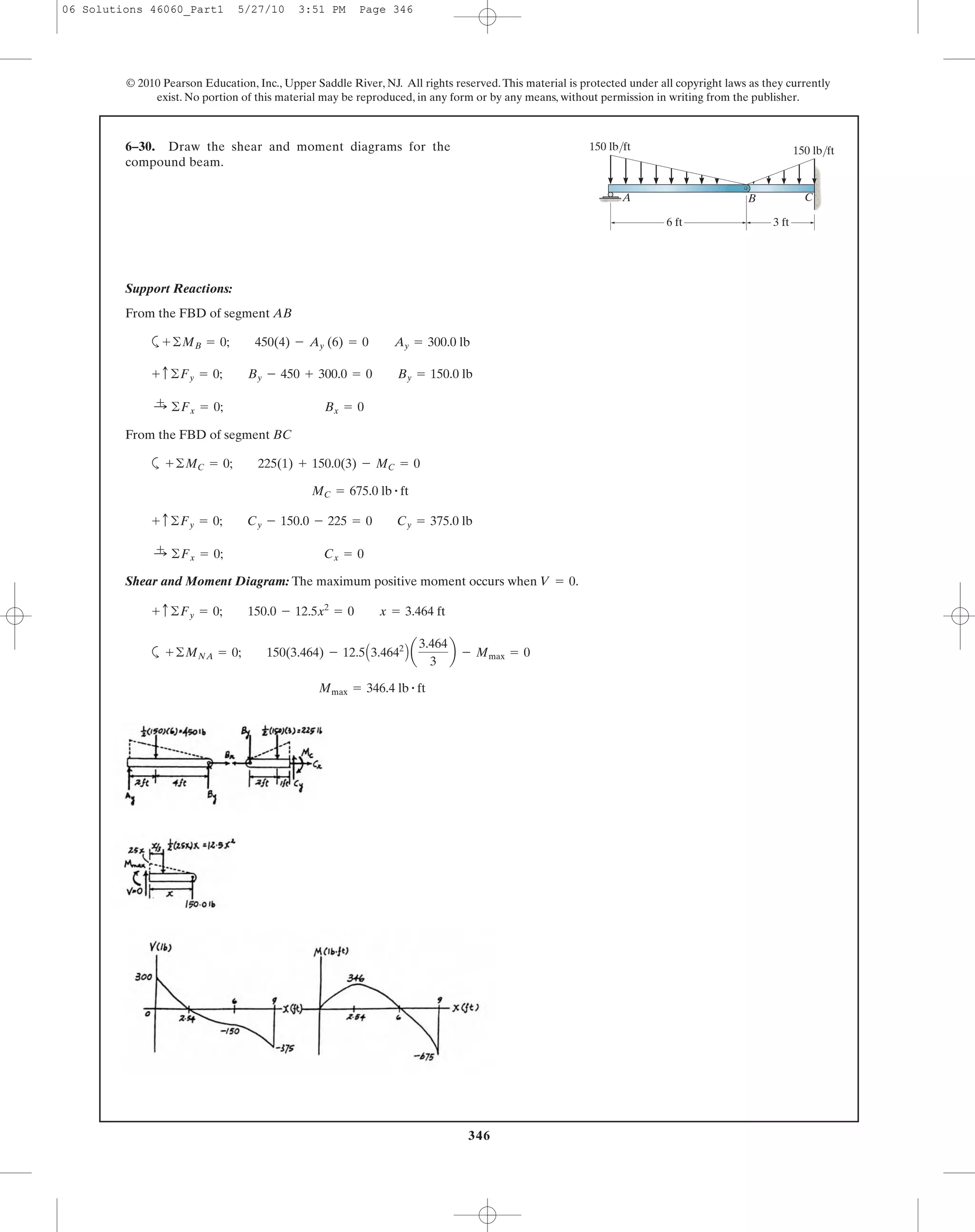 Ch06 07 pure bending & transverse shear | PDF