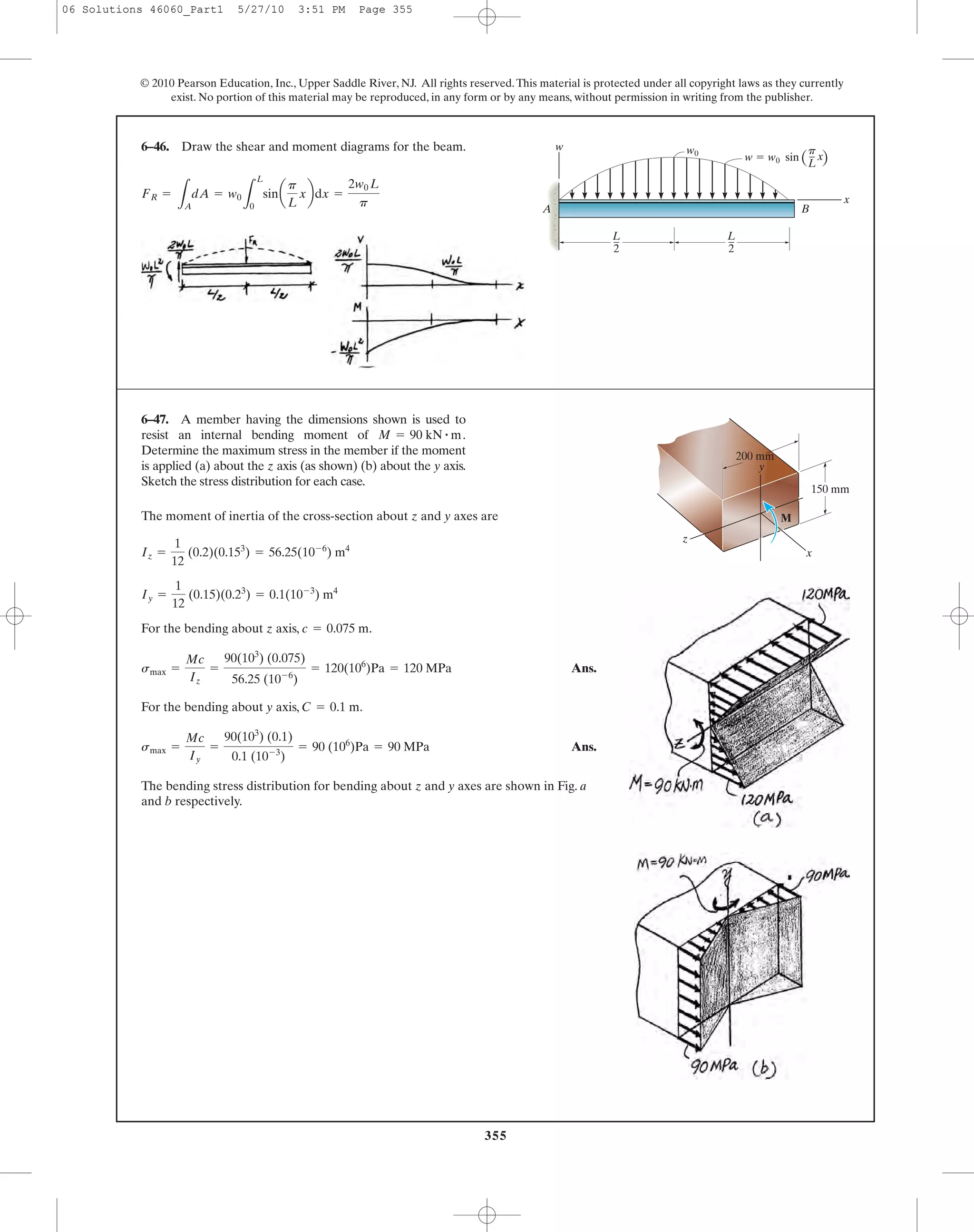 Ch06 07 pure bending & transverse shear | PDF
