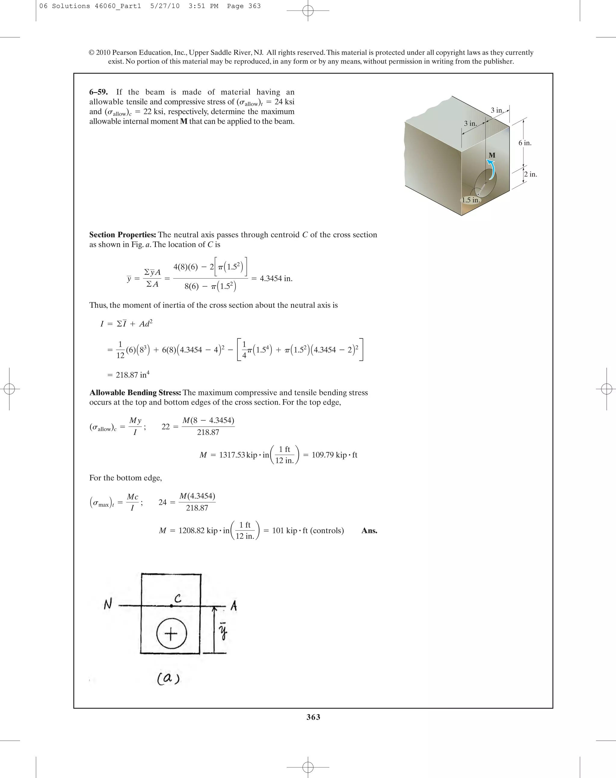 Ch06 07 pure bending & transverse shear | PDF